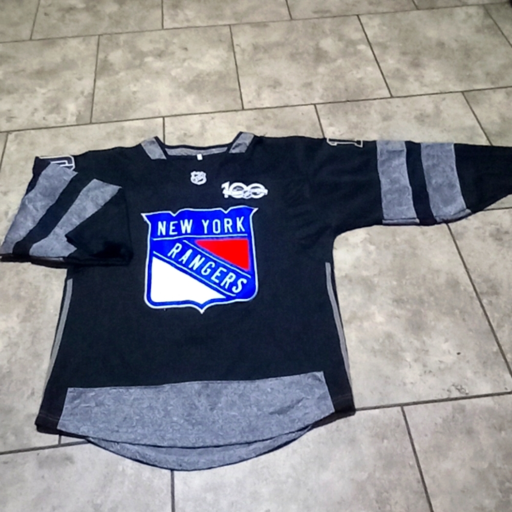 Authentic Ny Rangers 100th Anniversary Adidas Jersey - Gem